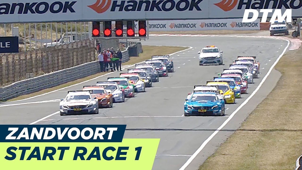 Start Race 1 - DTM Zandvoort 2018 - YouTube