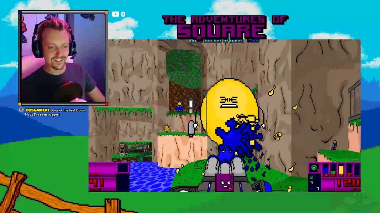 🟡🟪 The Adventures of Square 🟪🟡 [Doom Mod] 🔥 - 🔴 [Live] 🔴 - YouTube