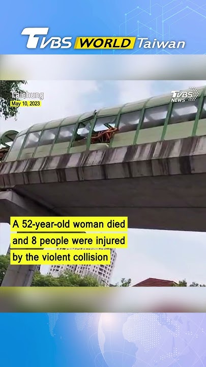 Multiple injuries, 1 dead reported after crane falls onto Taichung MRT Train #shorts - YouTube