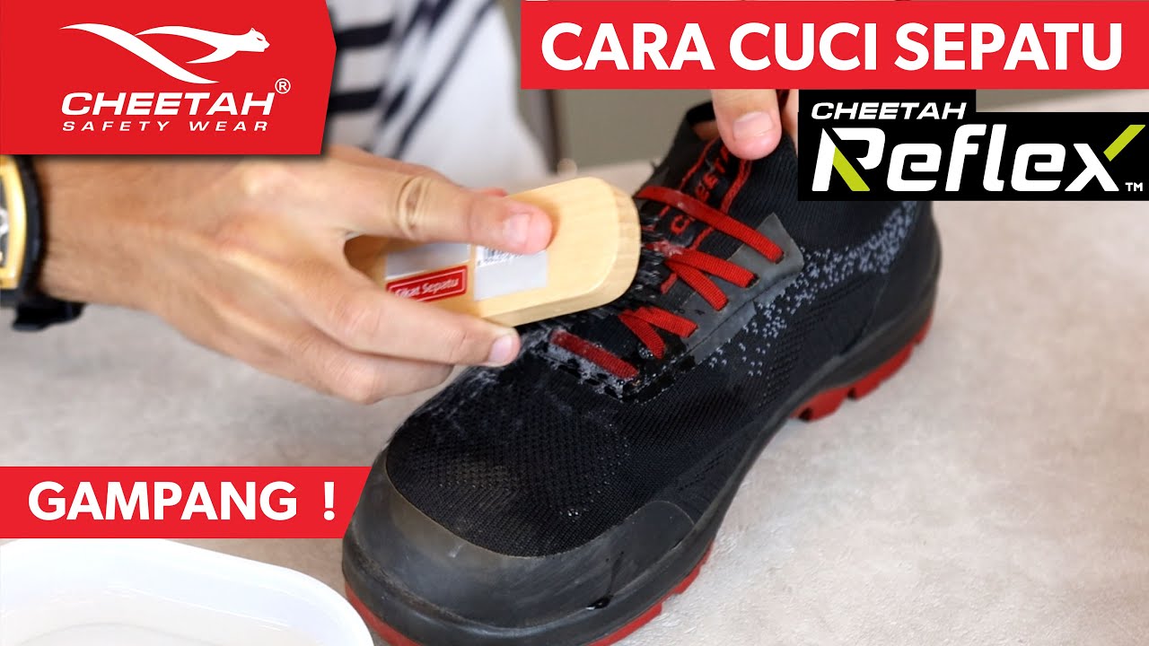 Sepatu Cheetah Reflex kamu kotor ? GAMPANG! yuk cuci sendiri - YouTube