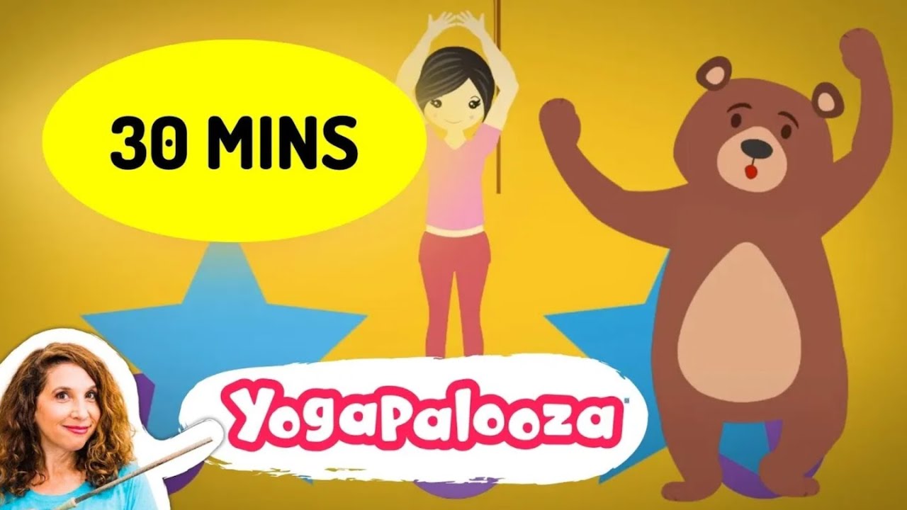 🔴 Yogapalooza LIVE! | Yoga for Kids Alphabet, Numbers, Shapes & Colors ...