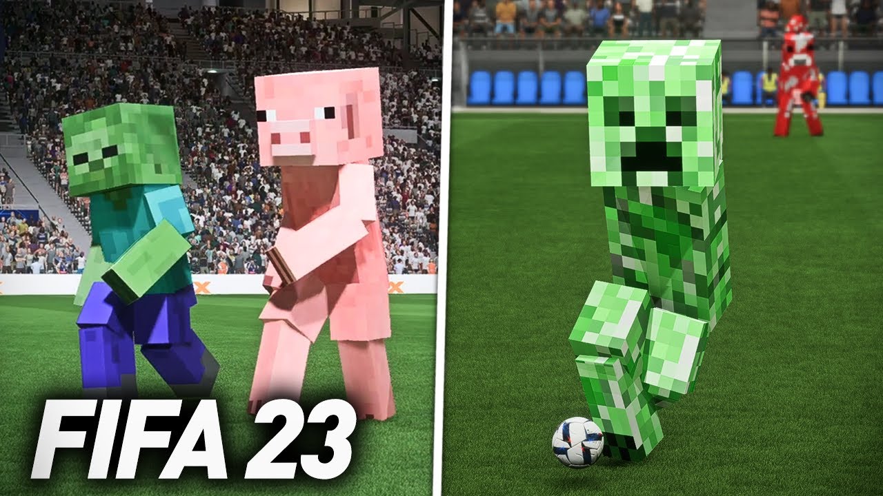 Je joue à FIFA 23 avec des PERSONNAGES MINECRAFT ! - YouTube