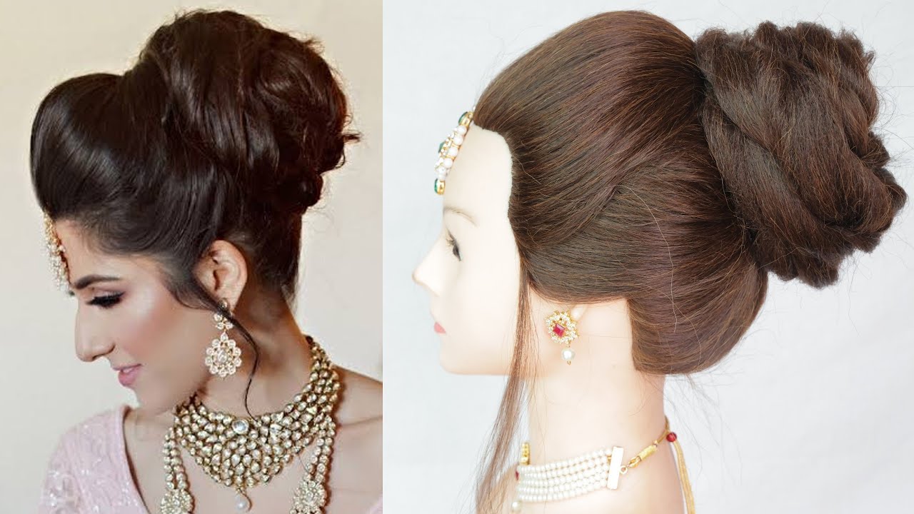easy high bun hairstyle for women | simple juda hairstyle | hair style ...