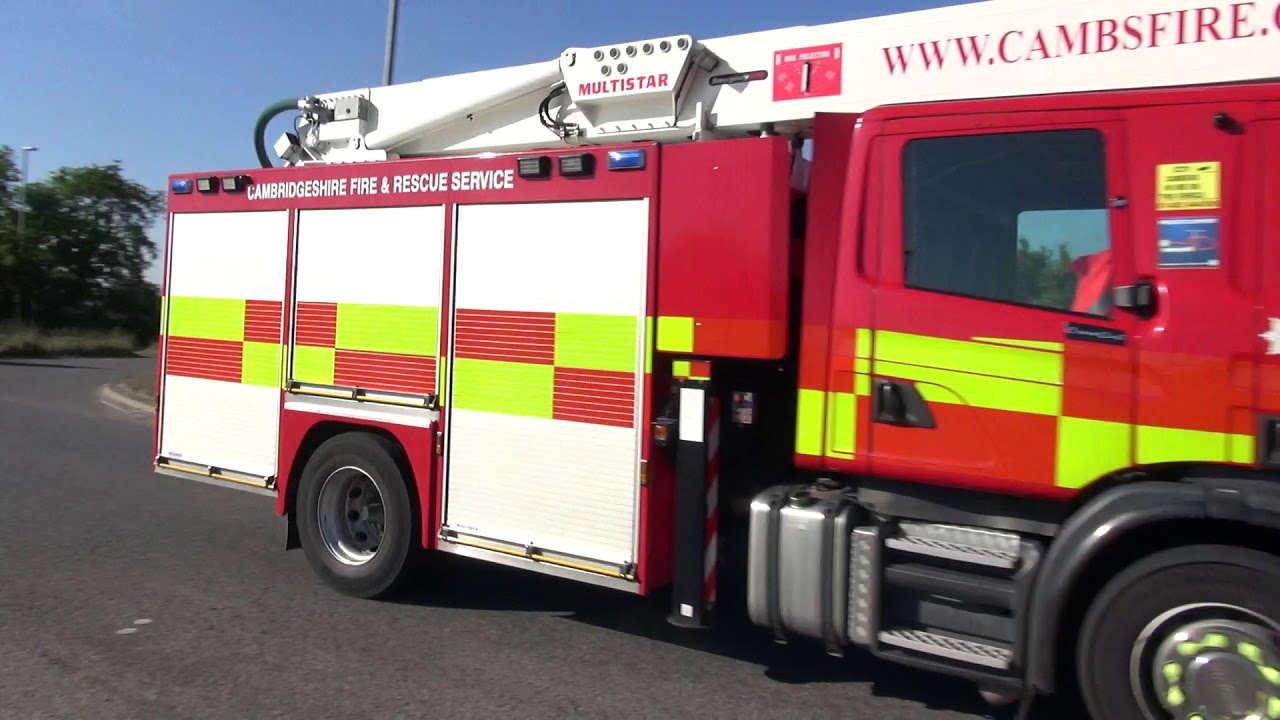 Cambridgeshire Fire & Rescue Service- Stanground ERP & MSP Responding ...
