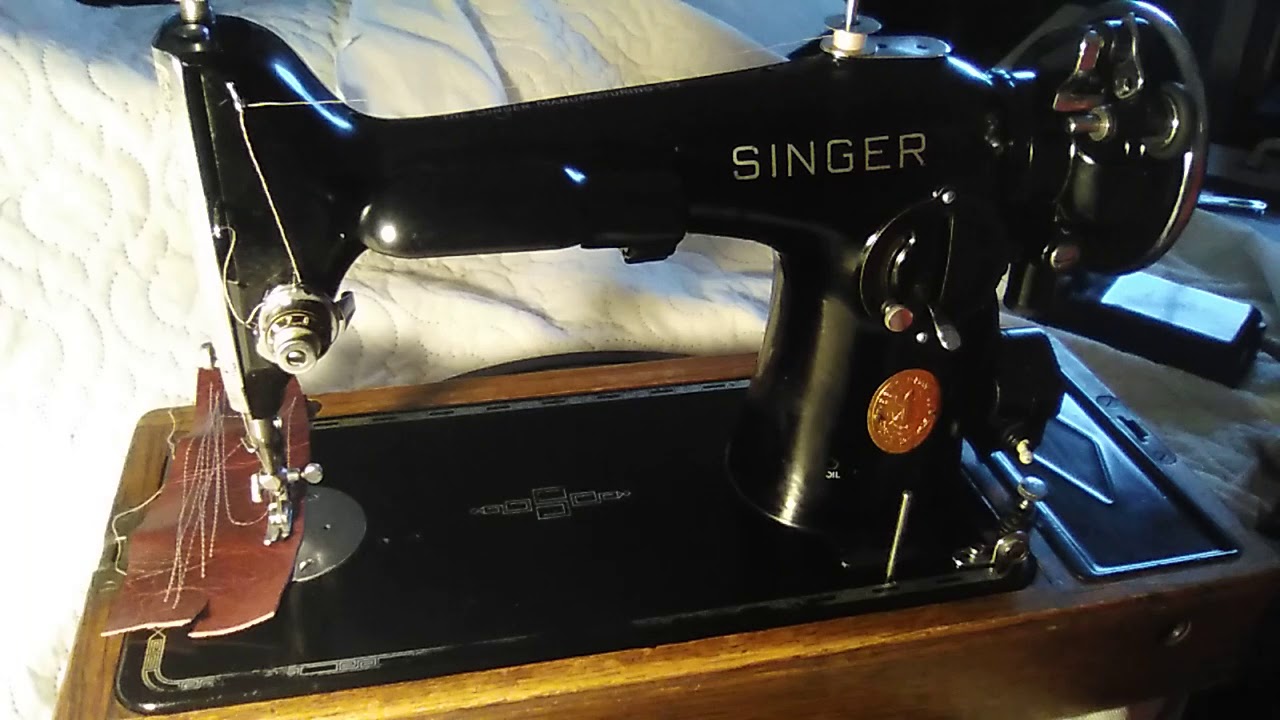 SINGER 201K-2 POTTED MOTOR,GEAR DRIVEN, KNEE LEVER SERIAL NUMBER ...