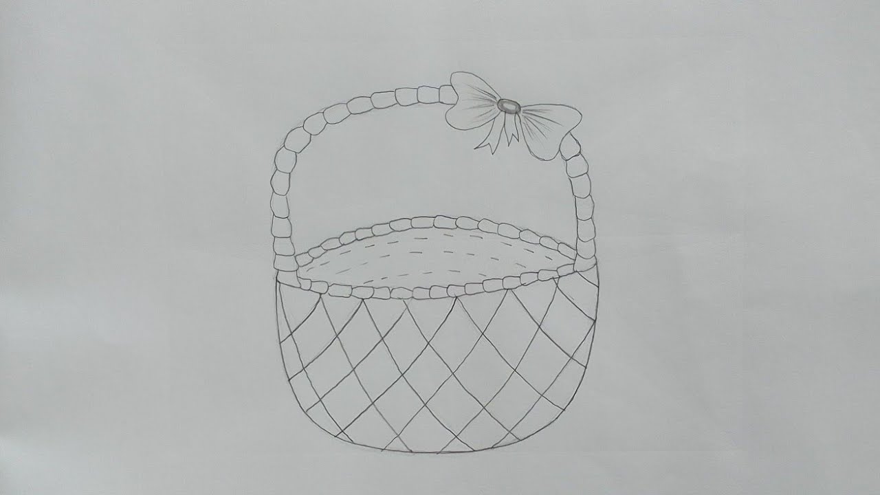 fuldani drawing easy / How to Draw a Fuldani /flower basket drawing ...