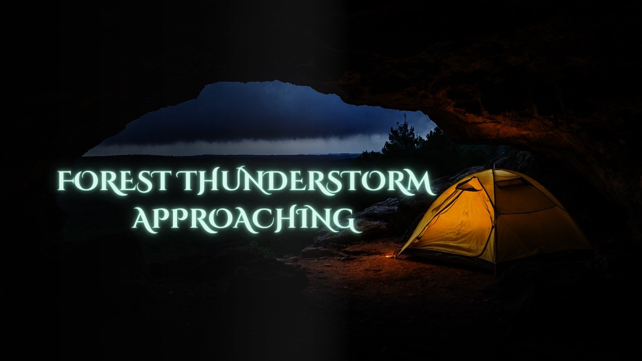 ⛈ Forest Thunderstorm Approaching 3 Hours | Rain Sounds for Sleeping ...