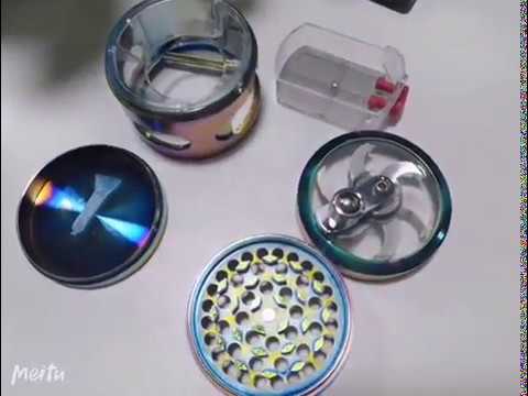 Herb Grinder Handle Colourful Rainbow Grinder with Drawer 4 Pieces 2.48 ...