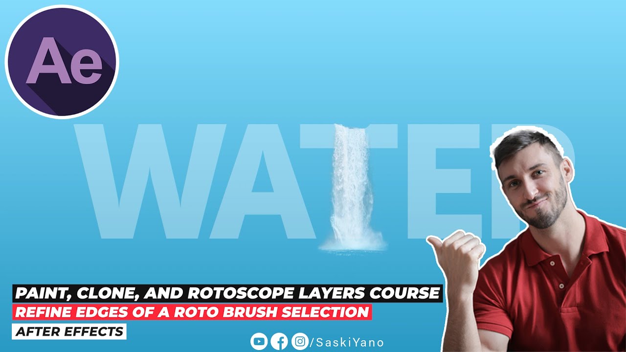 Refine Edges of a Roto Brush Selection in Adobe After Effects - YouTube