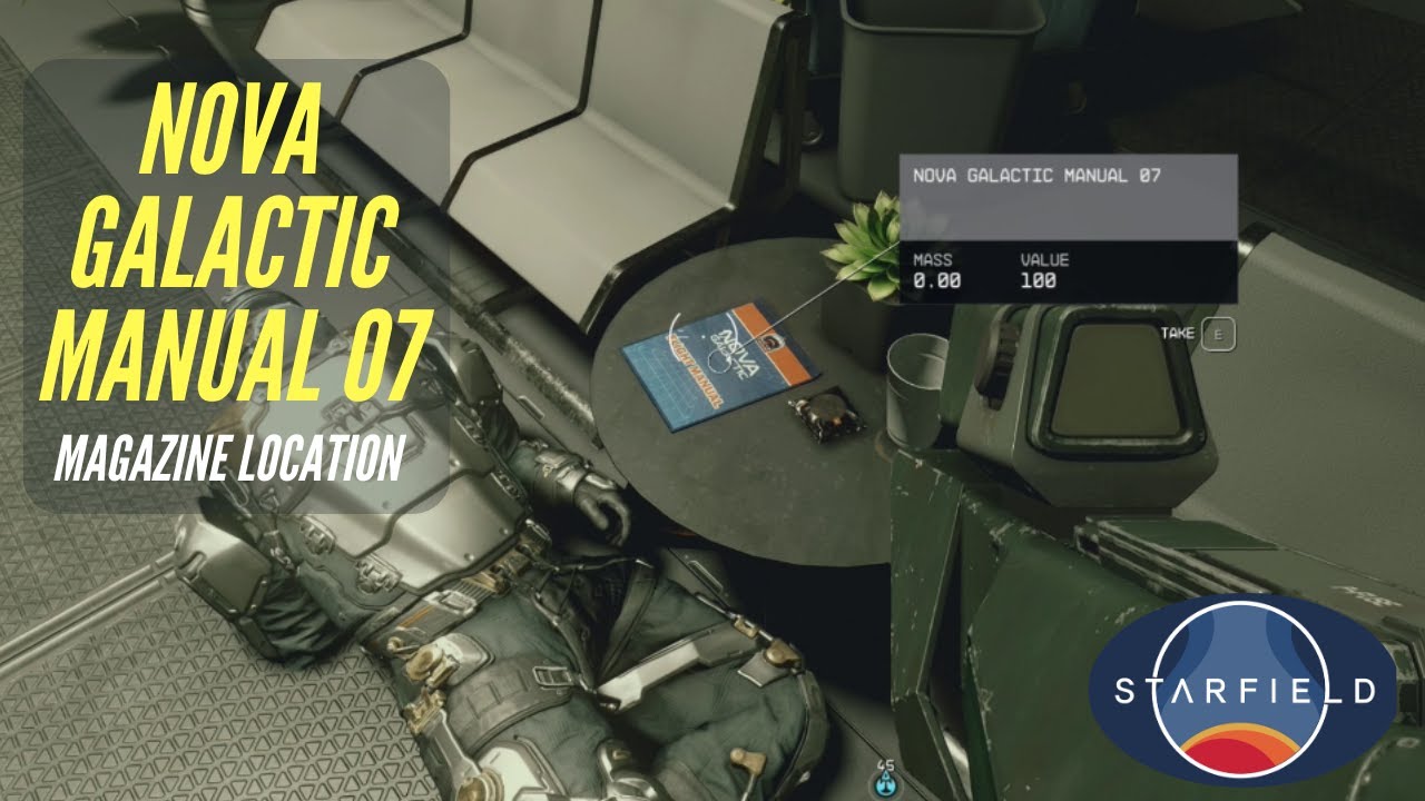 Where to Find the Nova Galactic Manual 07 Magazine Location | Starfield ...