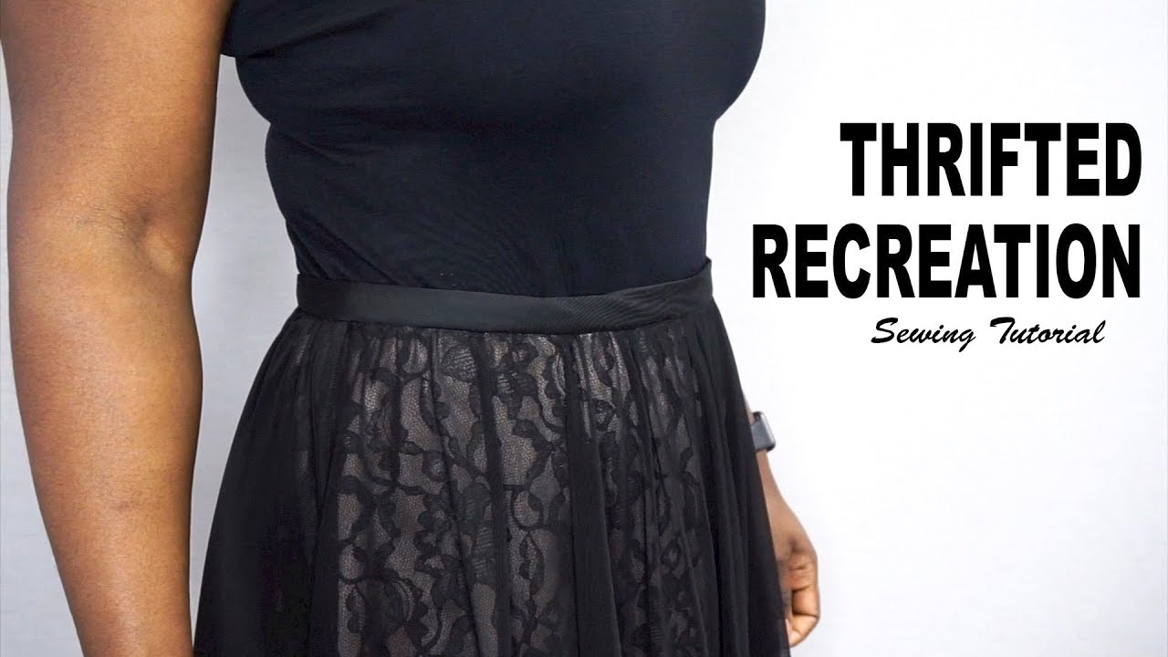 Thrifted Transformation| Lace Skirt Sewing Tutorial| BEAUTYCUTRIGHT ...