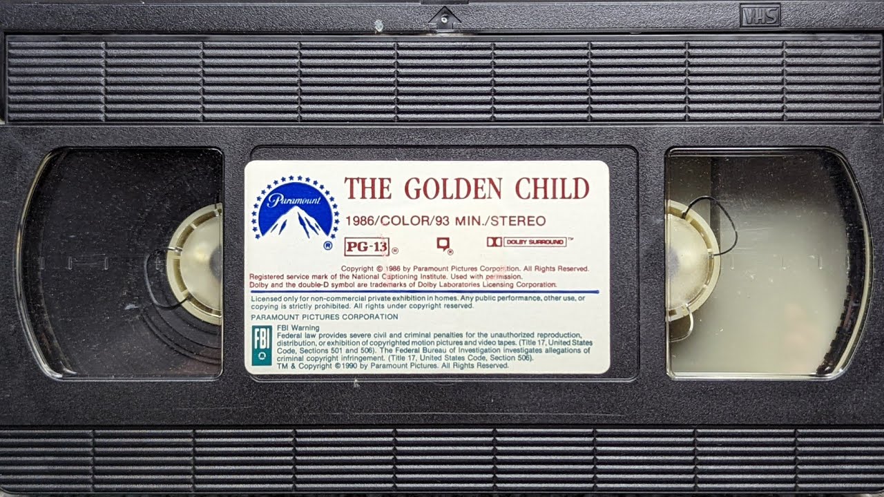 The Golden Child VHS Pre-Show - YouTube