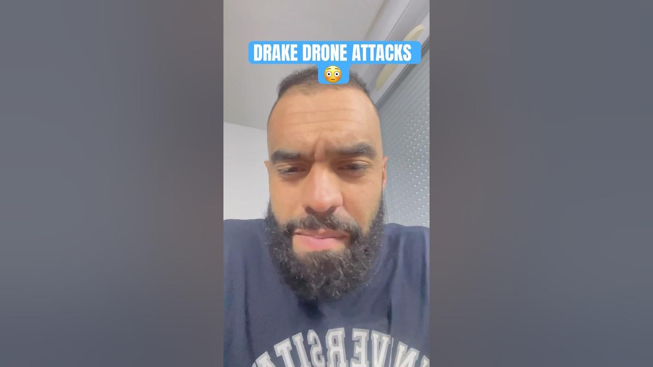 DRAKE DRONE ATTACKS 🤯😳 #rap #dmrreacts #rapper #drake - YouTube