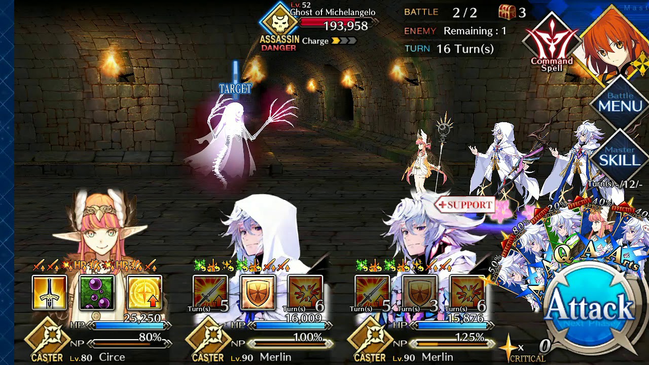 FGO ft Circe/Caster of Okeanos - NP2 with the birb sea trial - YouTube