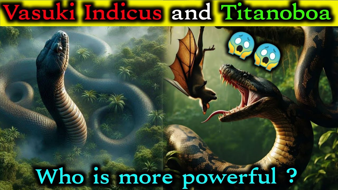 Who is more powerful ? Vasuki Indicus Vs Titanoboa! 😱🥶 #mystery - YouTube