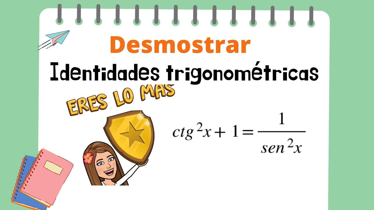 Demostrar identidades trigonométricas ctg^2x +1=1/sen^2x - YouTube