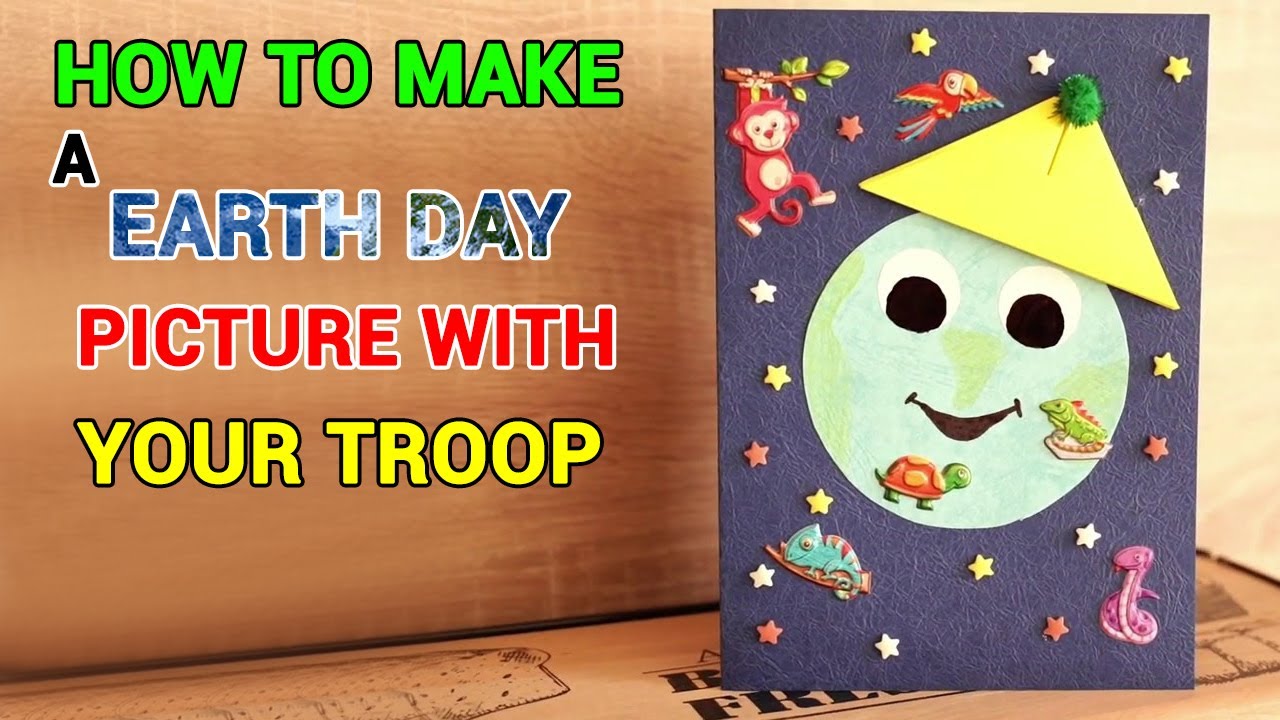How To Make a Earth Day Inspired Picture With Your Kids - YouTube