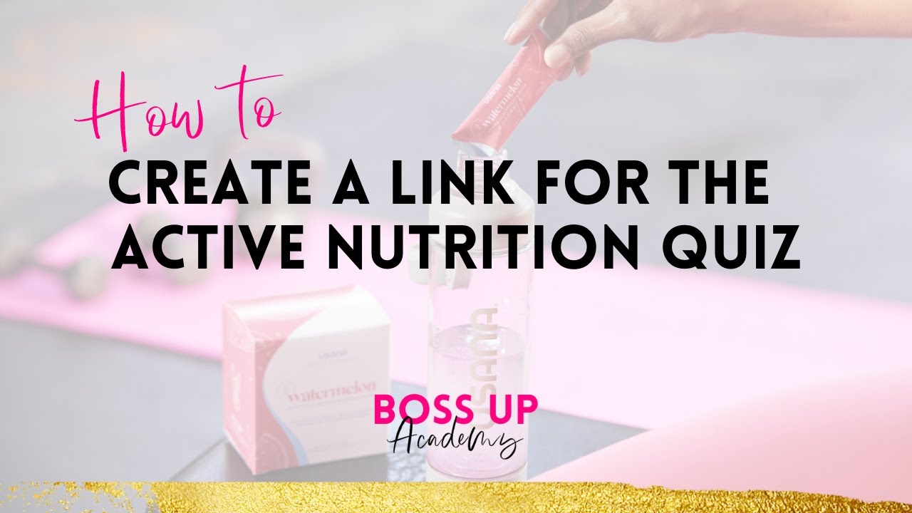 How to Create Your Active Nutrition Quiz Link - YouTube