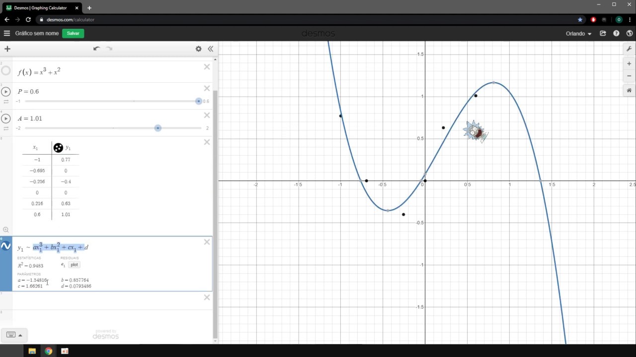 Desmos 7 - Regressão Linear - YouTube