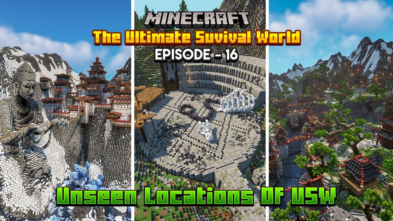 Unseen Locations Of USW | USW Series #16 | Minecraft In Telugu ...