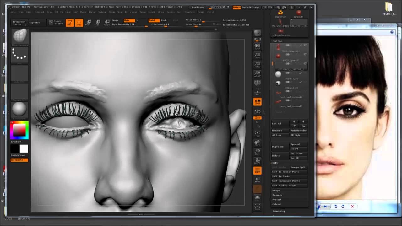 Steve Lord On Sculpting Realistic Eye Lashes - YouTube