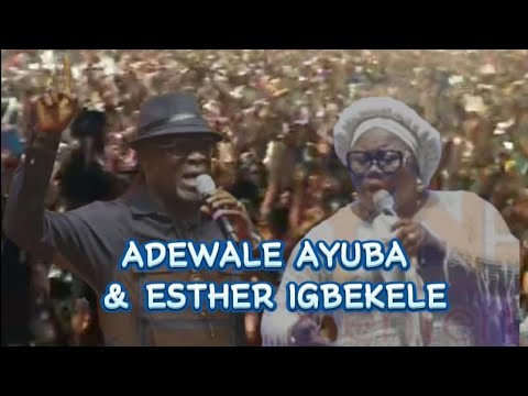 ADEWALE AYUBA & ESTHER IGBEKELE WORSHIP WITH THE CROWD AT THE ...