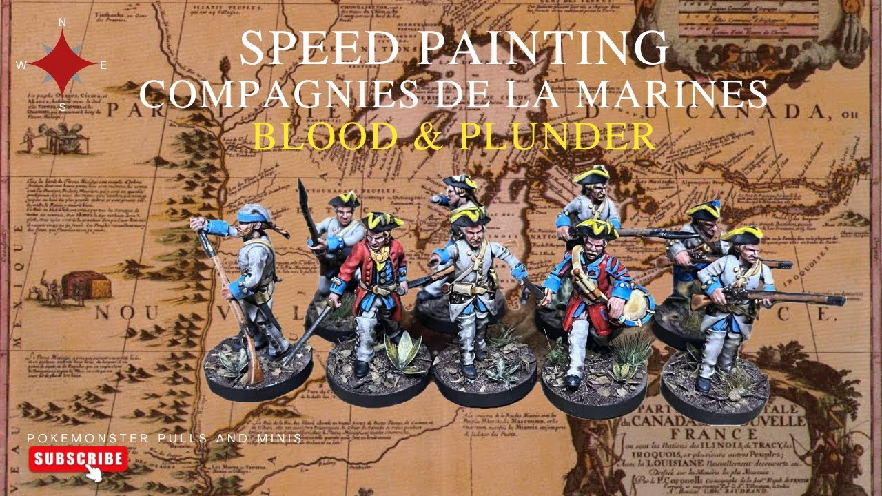 Blood and Plunder Speed Painting French Marines - YouTube