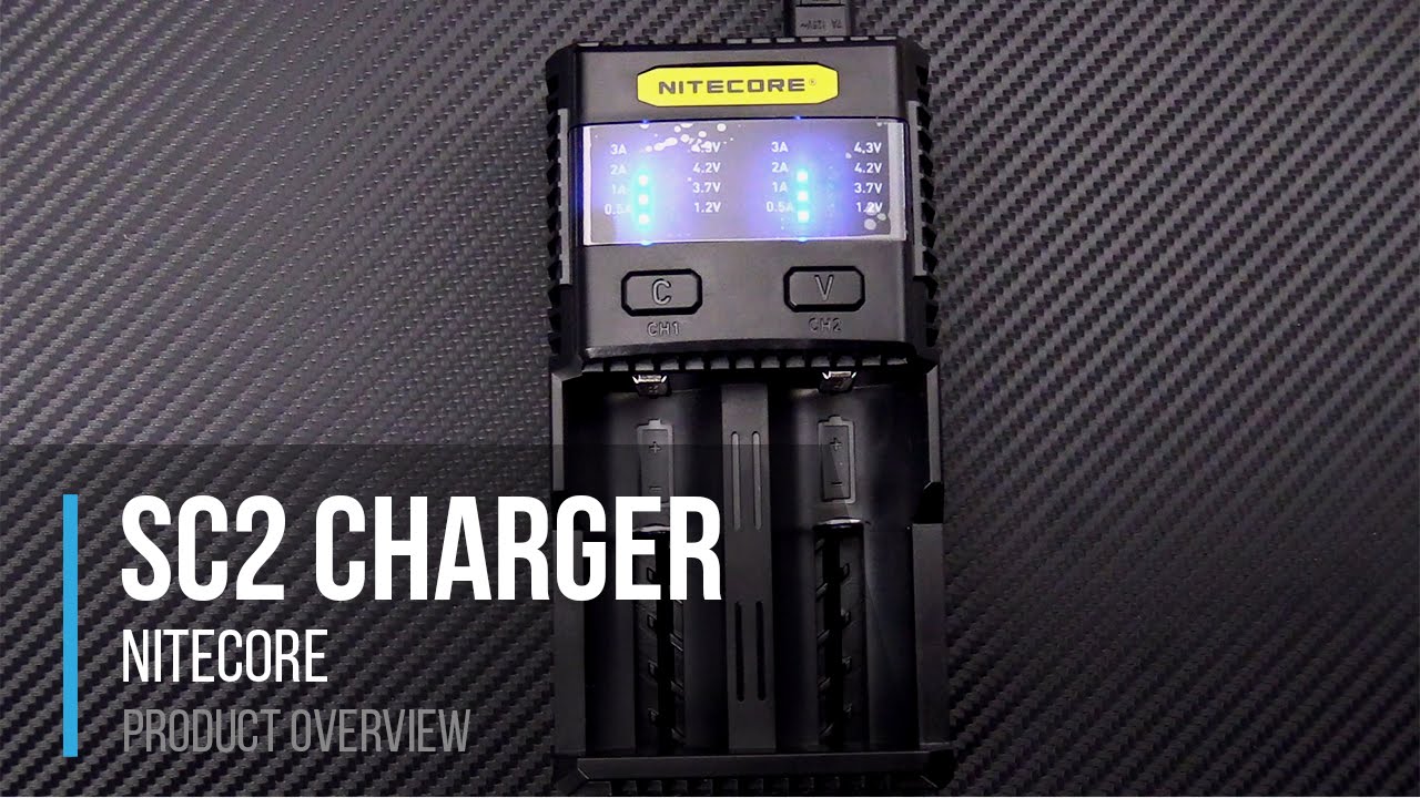 NiteCore SC2 Superb Battery Charger Smart Flashlight Battery Charger ...