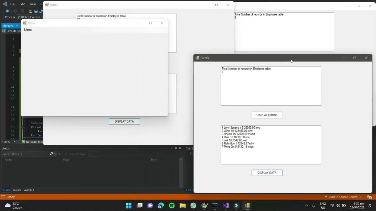 Execute Scalar and Execute Reader - YouTube