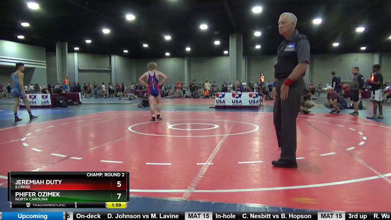 Junior Men 138 Jeremiah Duty Illinois Vs Phifer Ozimek North Carolina ...