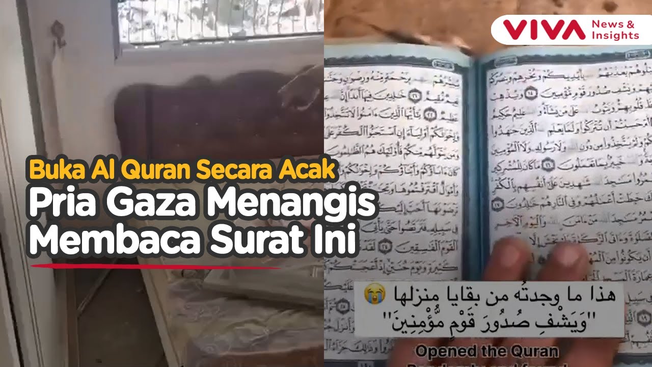 Temukan Al Quran yang Masih Utuh Saat Pulang dari Pengungsian, Pria ...