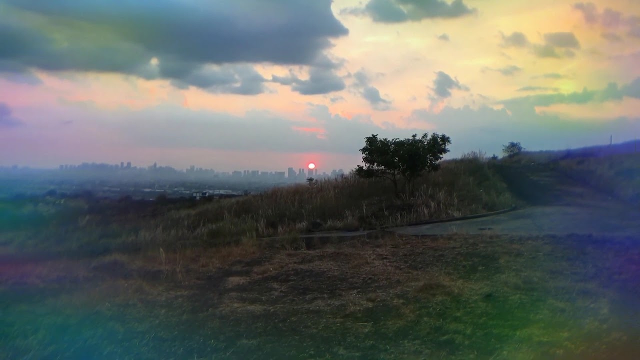 Sunset time lapse dito sa Overlooking Angono - YouTube