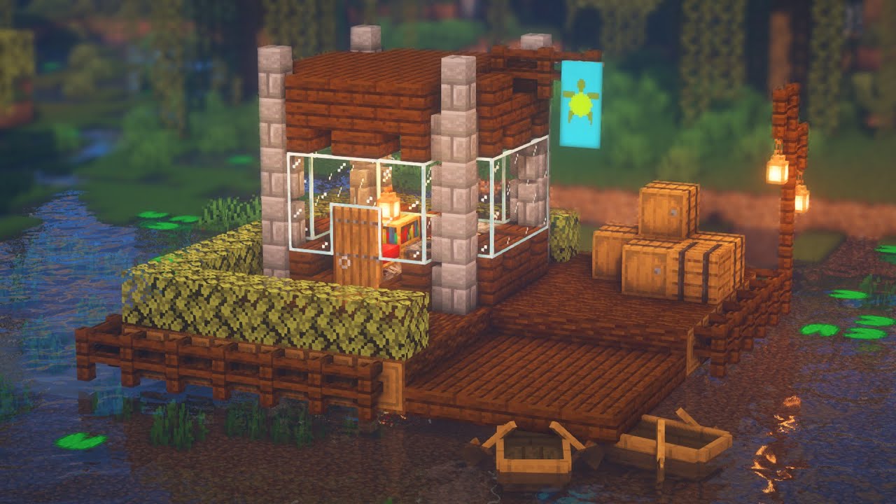 MINECRAFT TUTORIAL ** Fisherman's House Minecraft ** - YouTube