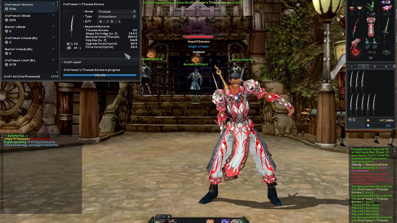 CABAL ONLINE - Titanium Katana Craft #1 - YouTube