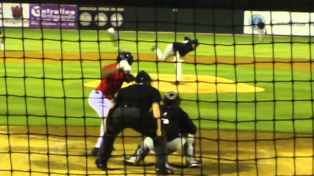Savannah RHP Bret Mitchell vs. Kannapolis LF Alex Llanos, 5.31.13 - YouTube