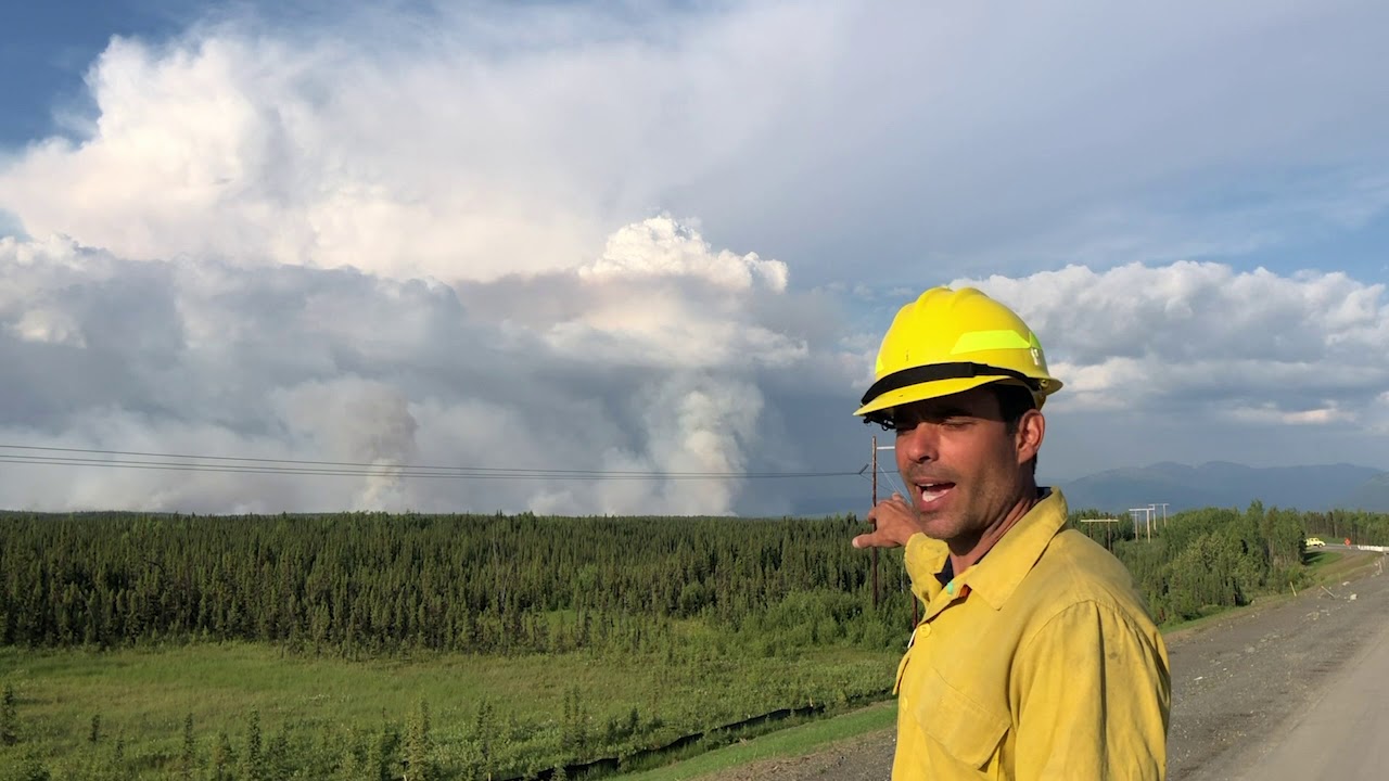 Swan Lake Fire: Massive 30,000ft Pyrocumulus Cloud Visible in Anchorage on June 24 2019 - YouTube