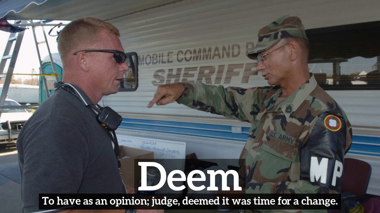 How Does Deem Look? | What is Deem? | How to Say Deem in English? - YouTube