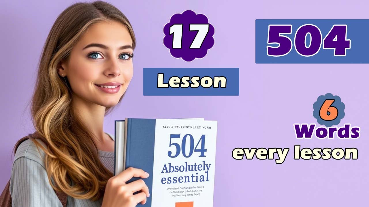 504 Absolutely Essential Words | Lesson 17 | @PodLex-English - YouTube