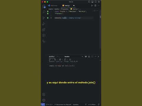 Método join() en #javascript #js - YouTube