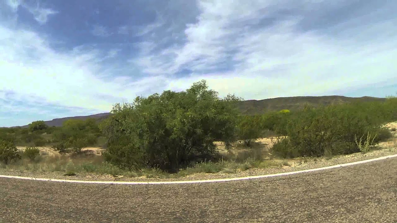 Driver's Side View north out of Ajo, Arizona on AZ SR 85 Highway, 2 ...