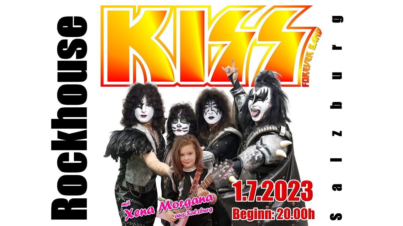 KISS Forever Band & Xena Morgana Konzert Salzburg 2023 - YouTube