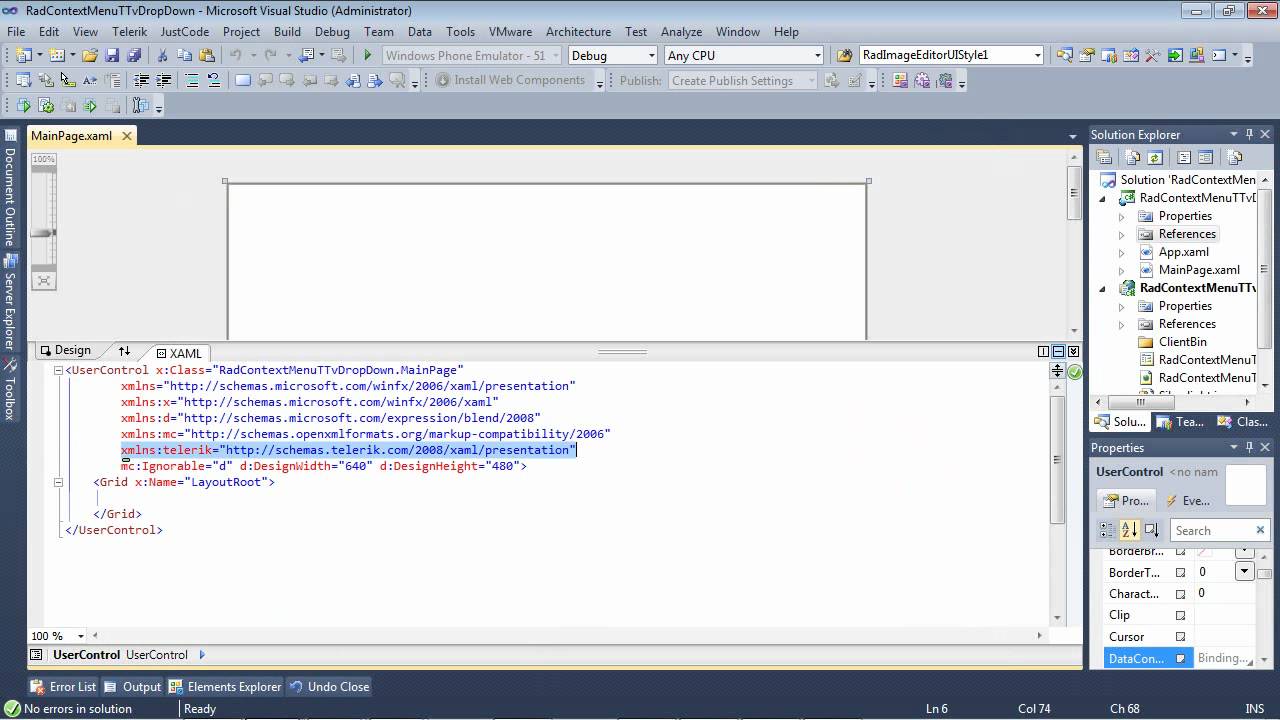 Contextmenu Part 2 Creating Drop Down Button Behavior Silverlight 5096