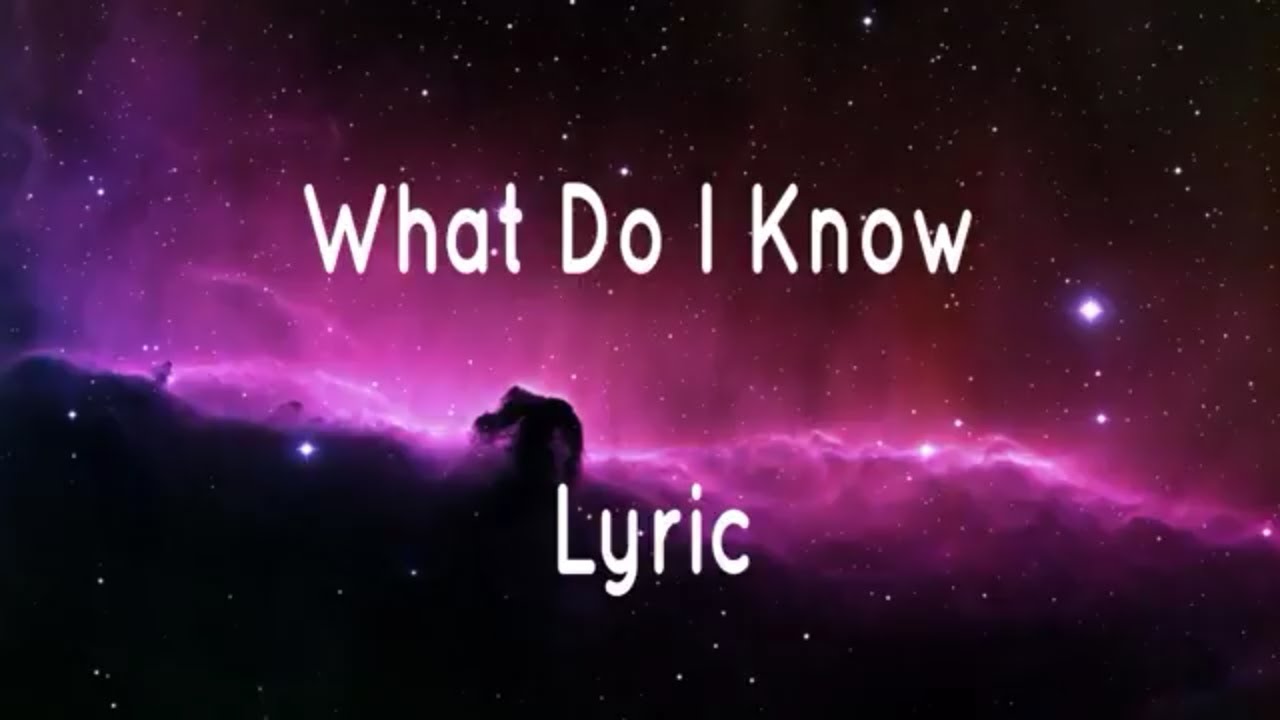 What Do I Know - Ed Sheeran (Lyric) - YouTube