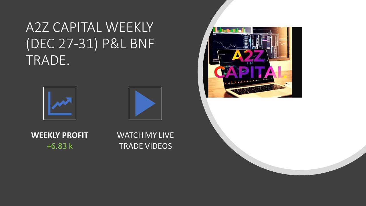 A2Z CAPITAL | BNF LIVE TRADE | WEEKLY (DEC 27-31) P & L | WEEKLY PROFIT ...
