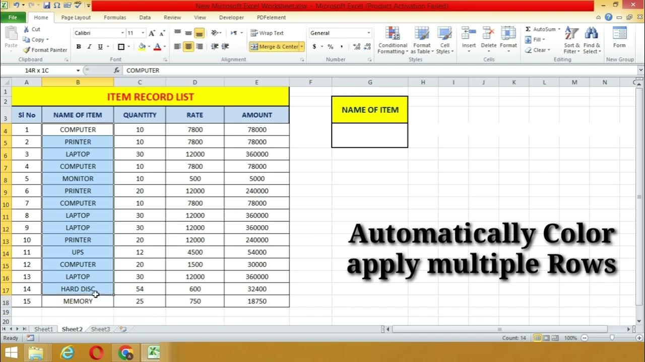 How to fill color in multiple items ! additional conditional formatting ...