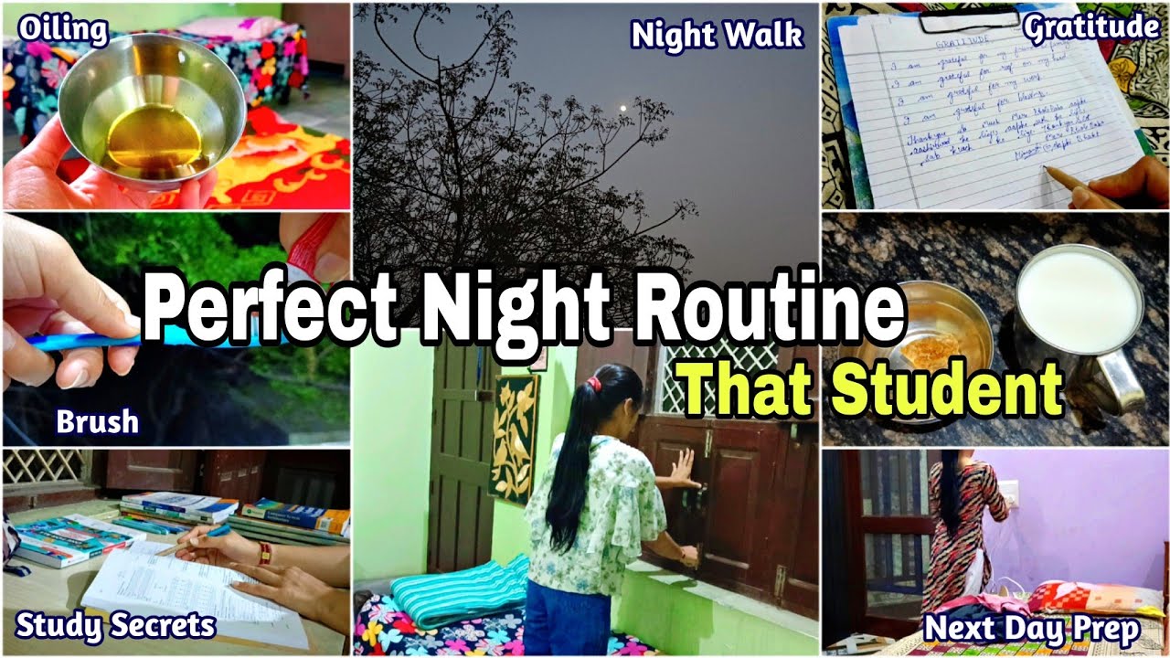 PROUDUCTIVE NIGHT ROUTINE/Secrets of Topper Students - YouTube