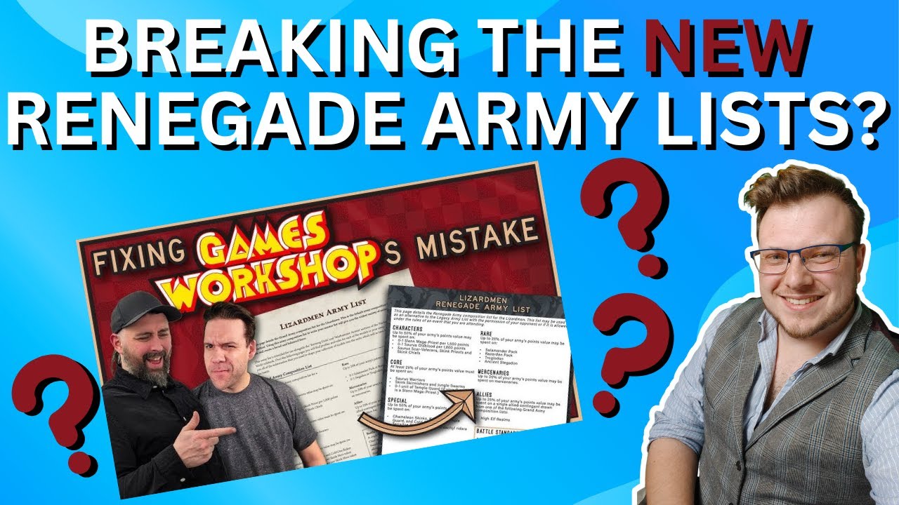 🔴 Can I Break The New Renegade Army Lists by Val Hefflefinger? | Square ...