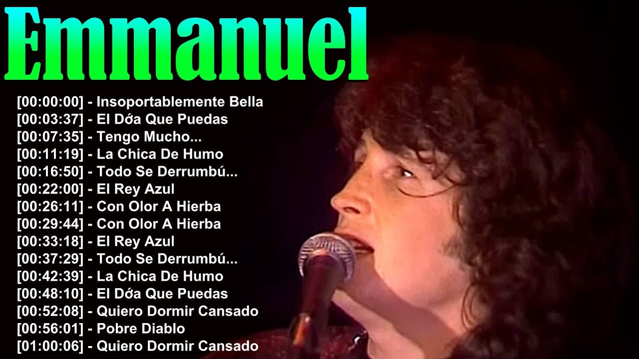 Emmanuel - Todos los éxitos de Emmanuel en un solo lugar - YouTube