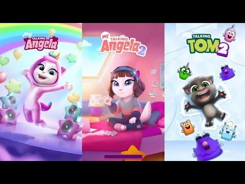 Talking tom 2 vs Angela2 vs Angela #talkingtom2 #angela2 #angela - YouTube
