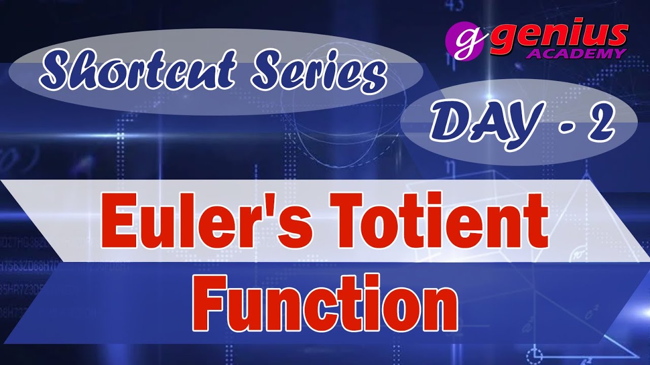 Shortcut - Euler's Totient Function - YouTube